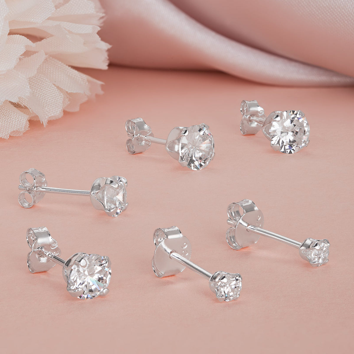 Sterling Silver Stud Earrings – Aeon Jewellery